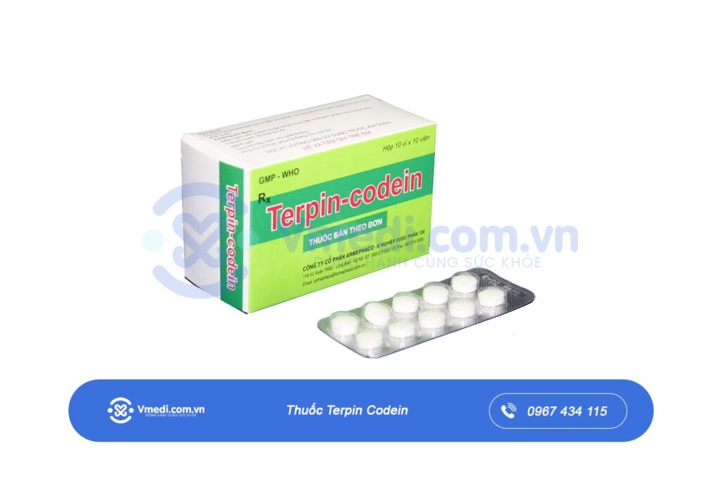 Công dụng thuốc giảm ho Terpin Codein - Vmedi